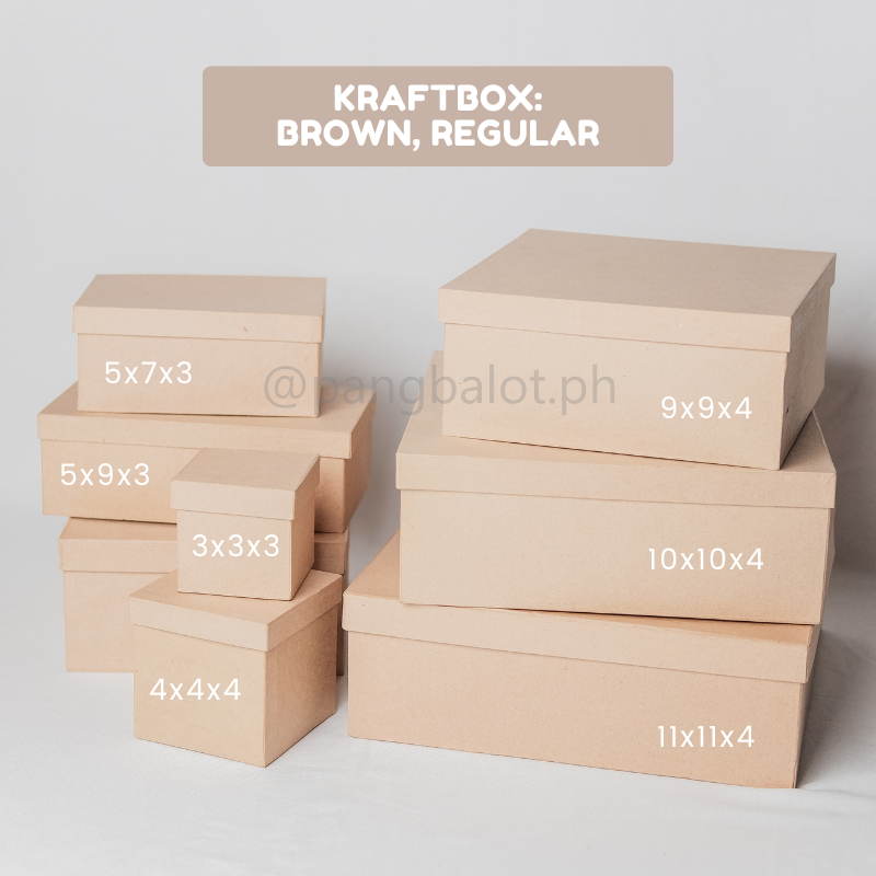 Kraftbox: BROWN (regular & window) – pangbalotph
