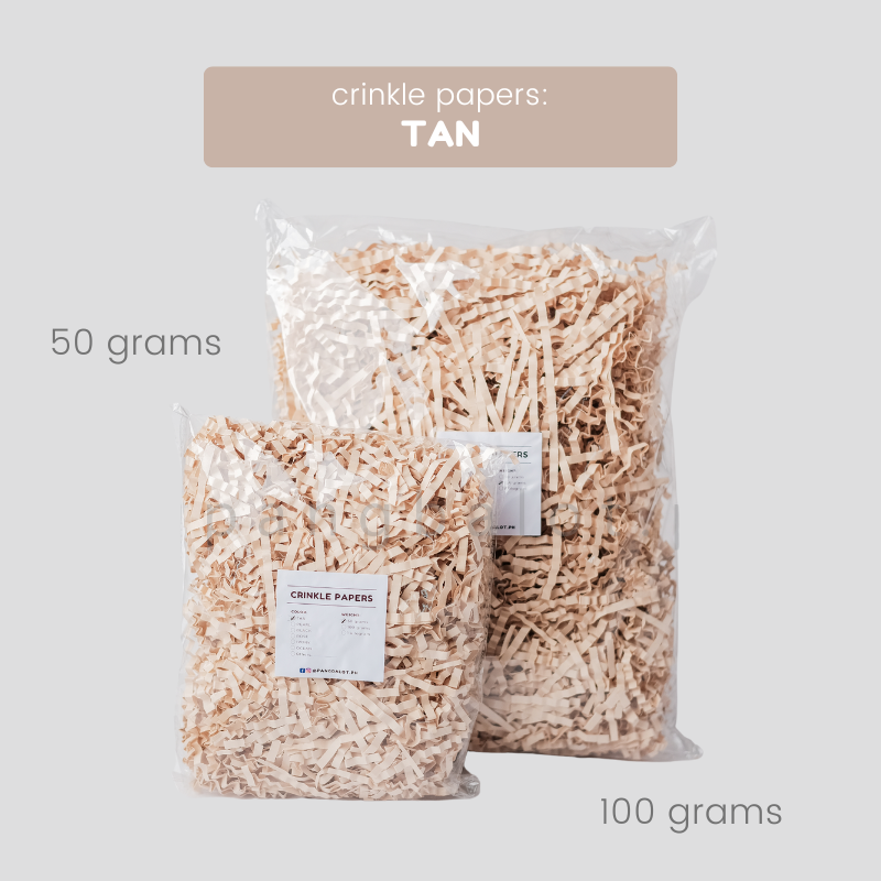 Crinkle Papers - TAN (50g & 100g) – pangbalotph